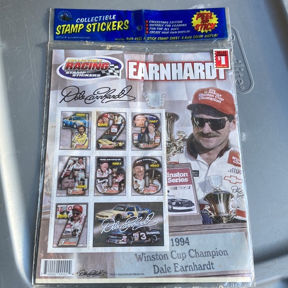 Merrickmint | Wall Decor | Dale Earnhardt Nascar Stamp Stickers Signed ...